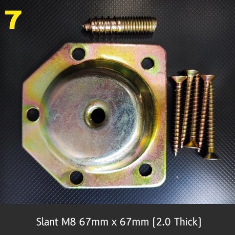 M8 Fixing Furniture Connector Plate Leg Mounting Plates / Menyambung ...