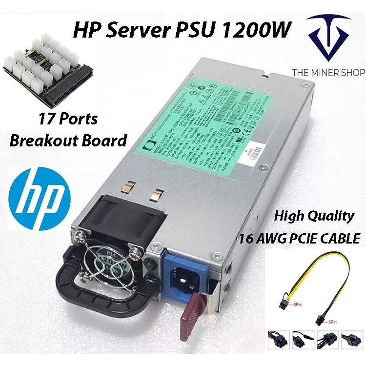 HP Server PSU 1200W DPS-1200FB A Server Mining Power Supply with 17 ...