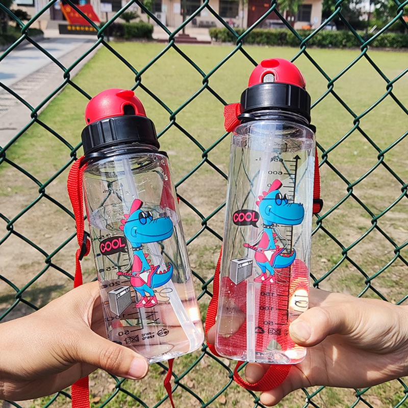 READY STOCK 650ML Botol Air Kanak-kanak Kids Water Bottle With Straw ...