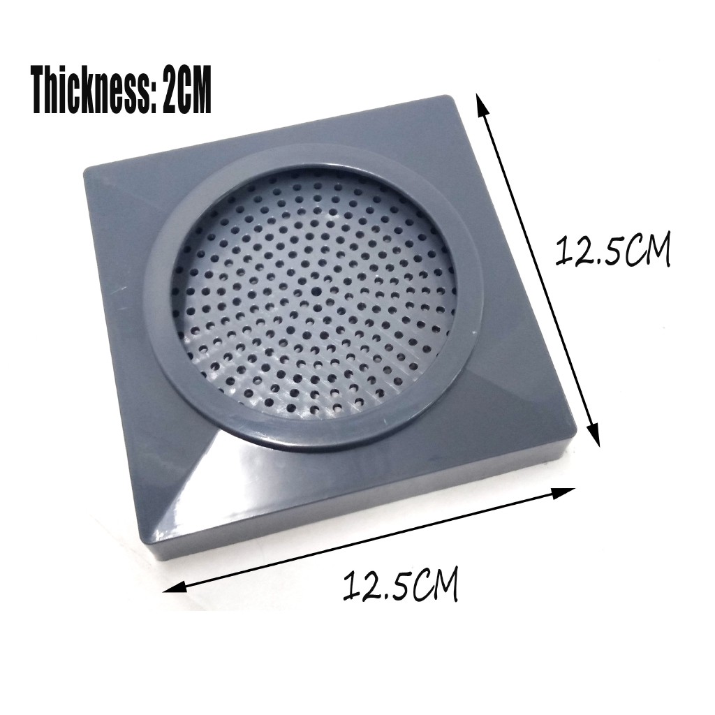 Floor Drain Waste Trap Stainless Steel Marble Tiles Embed Square ...