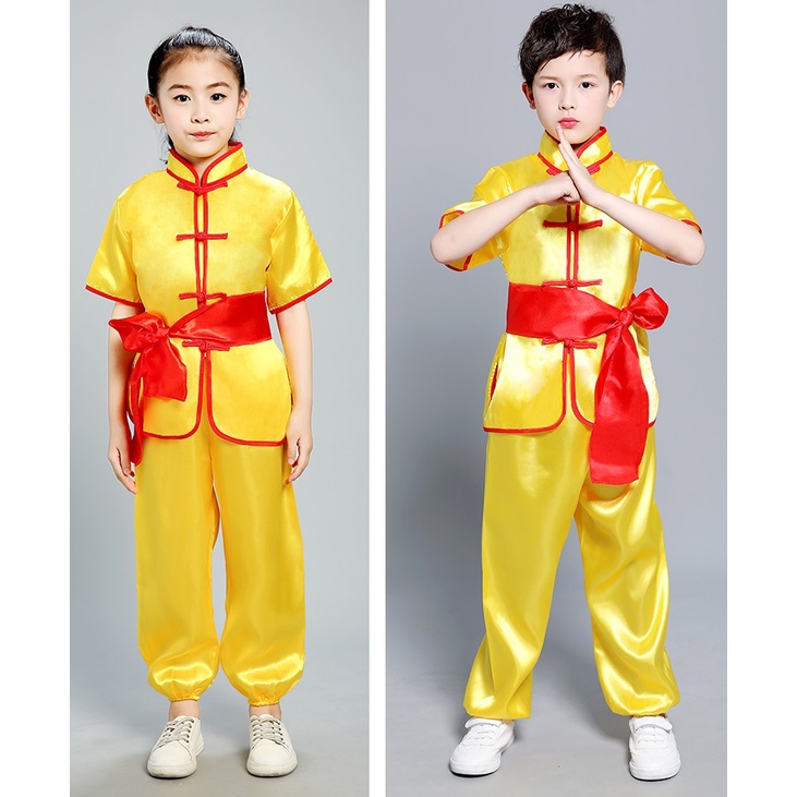 Economy Kid Martial Art Clothing Tachi Attire Kungfu Uniform Wushu Suit ...
