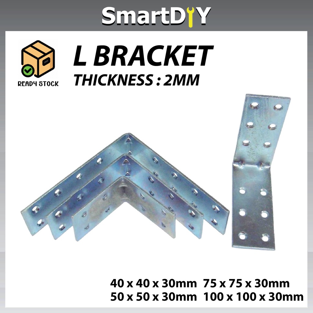 Furniture Angle Bracket 40mm - 100mm L Bracket / L Shape Bracket ...