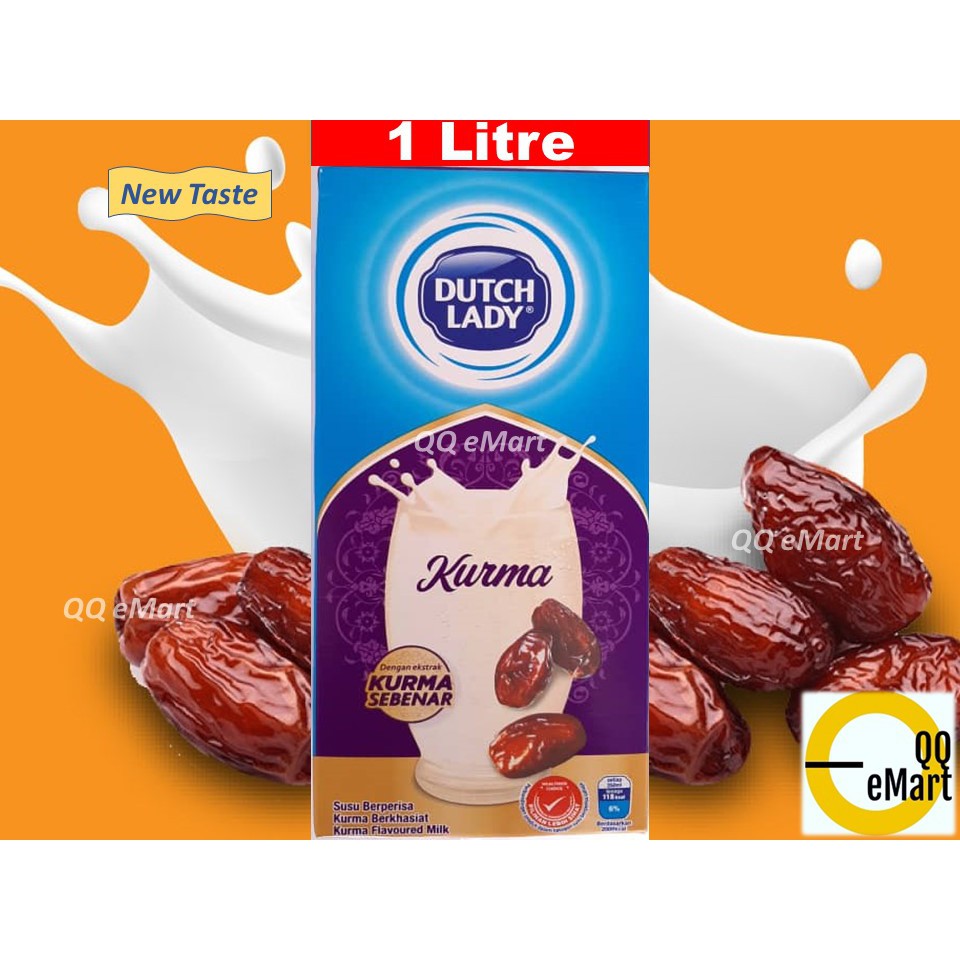 DUTCH LADY MILK UHT 1 LITRE (1L) FULL CREAM | LOW FAT | CHOCOLATE | STRAWBERRY | BANANA | KURMA ...