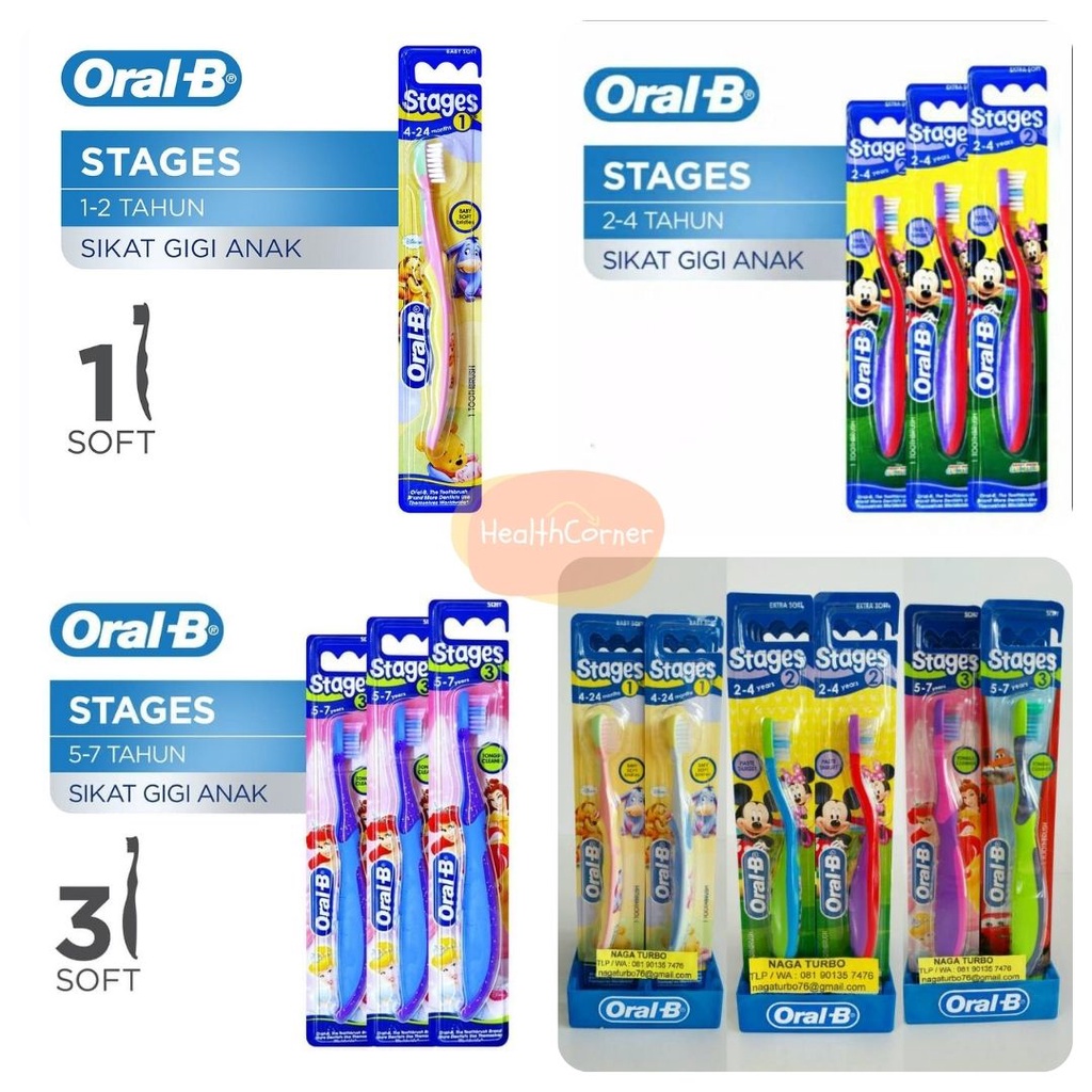 Oral-b Baby Toothbrush, Kids Toothbrush Soft / ORAL B CHILDREN'S ...