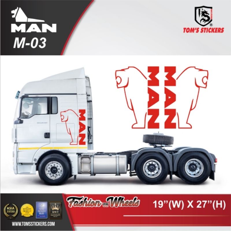 👍👍 MAN TRUCK BODY STICKERS SET M-03 | Shopee Malaysia