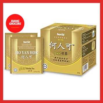 Hovid Ho Yan Hor Gold Herbal Tea 何人可Gold涼茶 10x5g Tea Bags Teh Herba ...