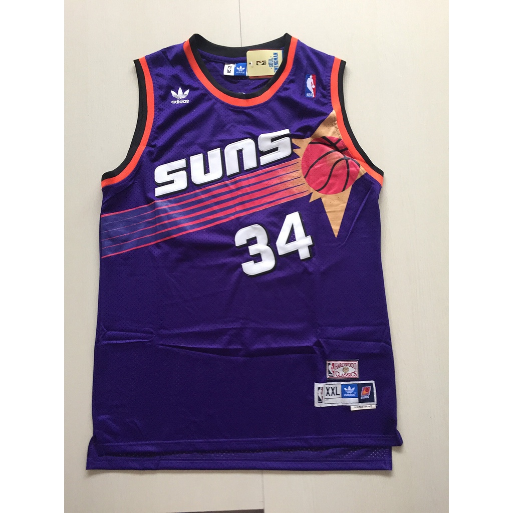New NBA Suns Men's Phoenix #34 Charles Barkley Hardwood Classics Jersey ...