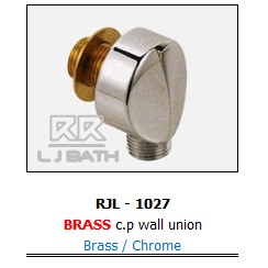 RJL - 1027 BRASS CHROME PLATED G 1/2 WALL PLATED ELBOW UNION SHOWER ...