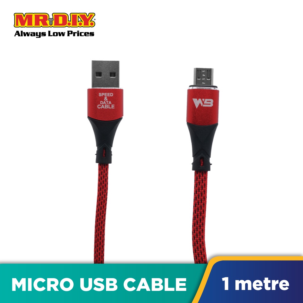 (MR.DIY) 4.1A Micro USB Cable (1 Meter) | Shopee Malaysia