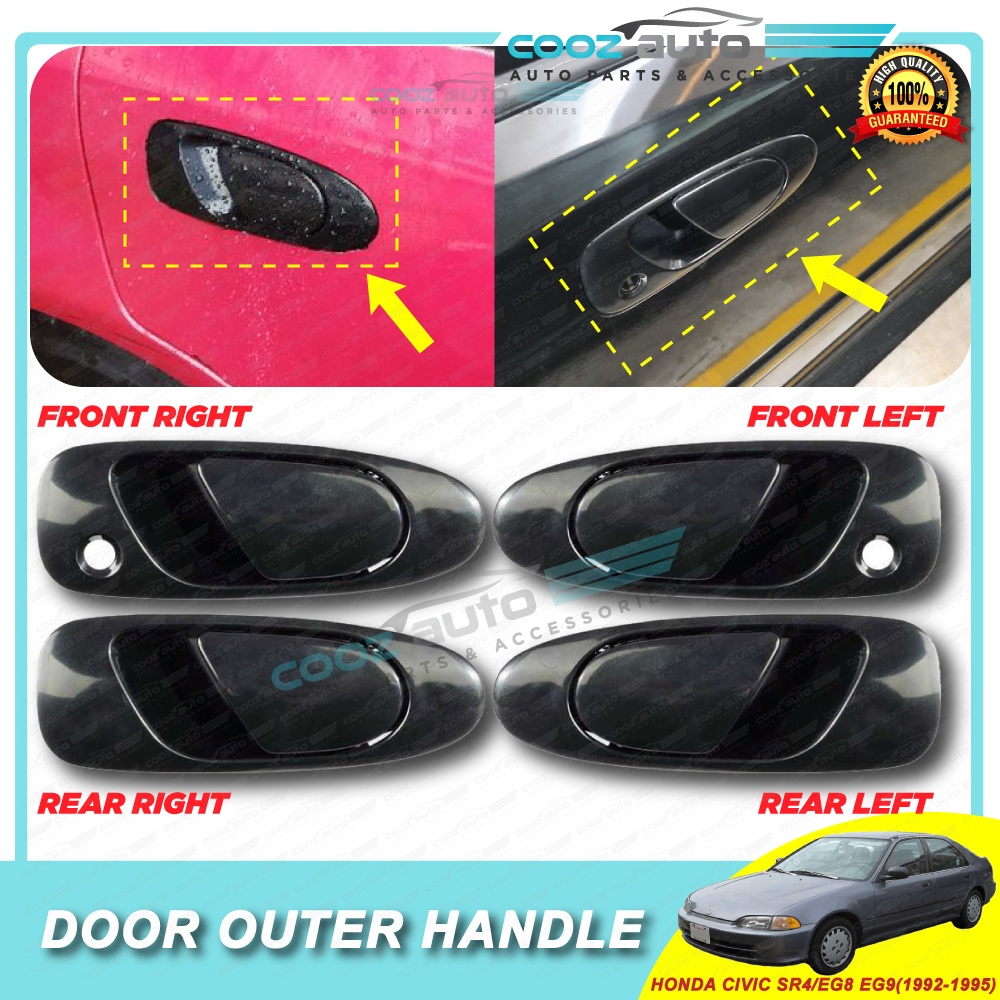 Car Honda Civic SR4 SR3 EG6 EG8 EG9 SR EG 1992 - 1995 Door Outer Handle ...