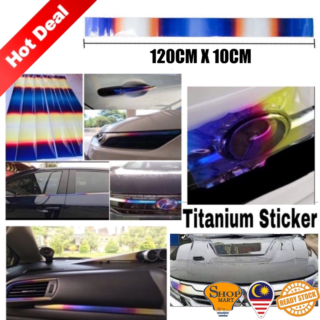 Matte Half Blue Titanium Chrome Sticker Car Door Trim Liner Front ...