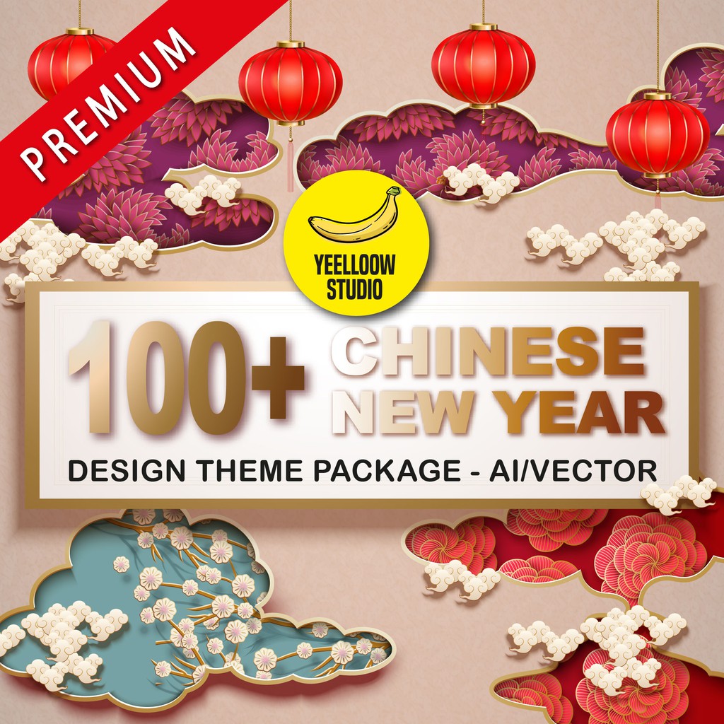 100 CNY premium theme template - AI/Vector | Shopee Malaysia