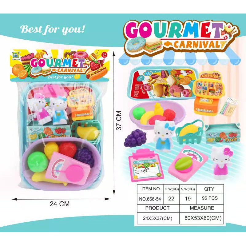 MAINAN HELLO KITTY GOURMET CANIVAL TOY | Shopee Malaysia