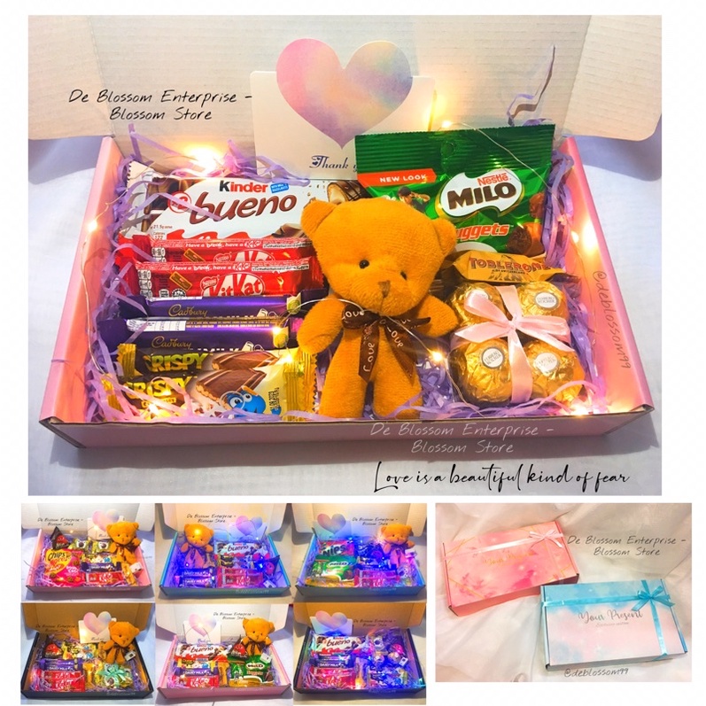 Coklat Kotak Hadiah Berwarna Kotak Hadiah Hari Jadi Surprise Gift Box ...