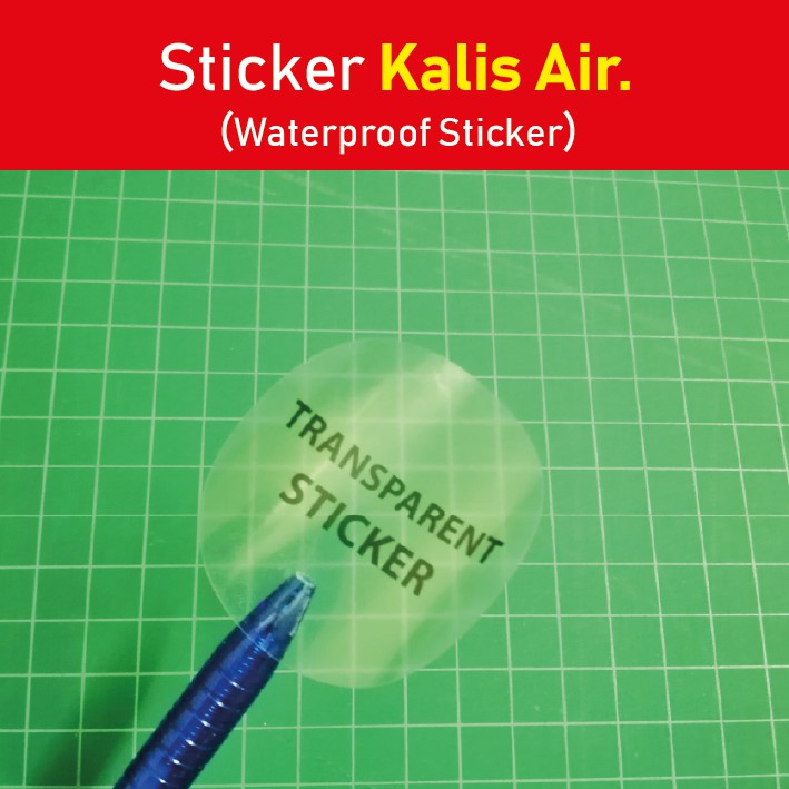 100pcs transparent sticker / Kalis Air / waterproof, sesuai untuk ...
