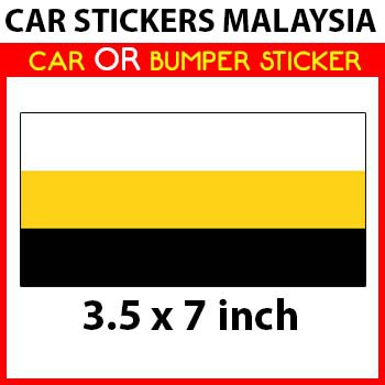Car Sticker OR Bumper Sticker - Perak Flag Stiker Bendera Negeri ...