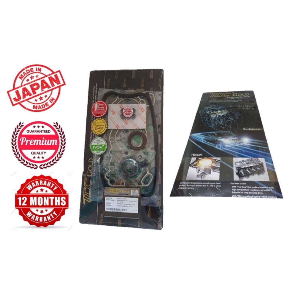 (Made In Japan) Perodua Kancil 660 / 850 - TDC Top Overhaul Set (Gold ...