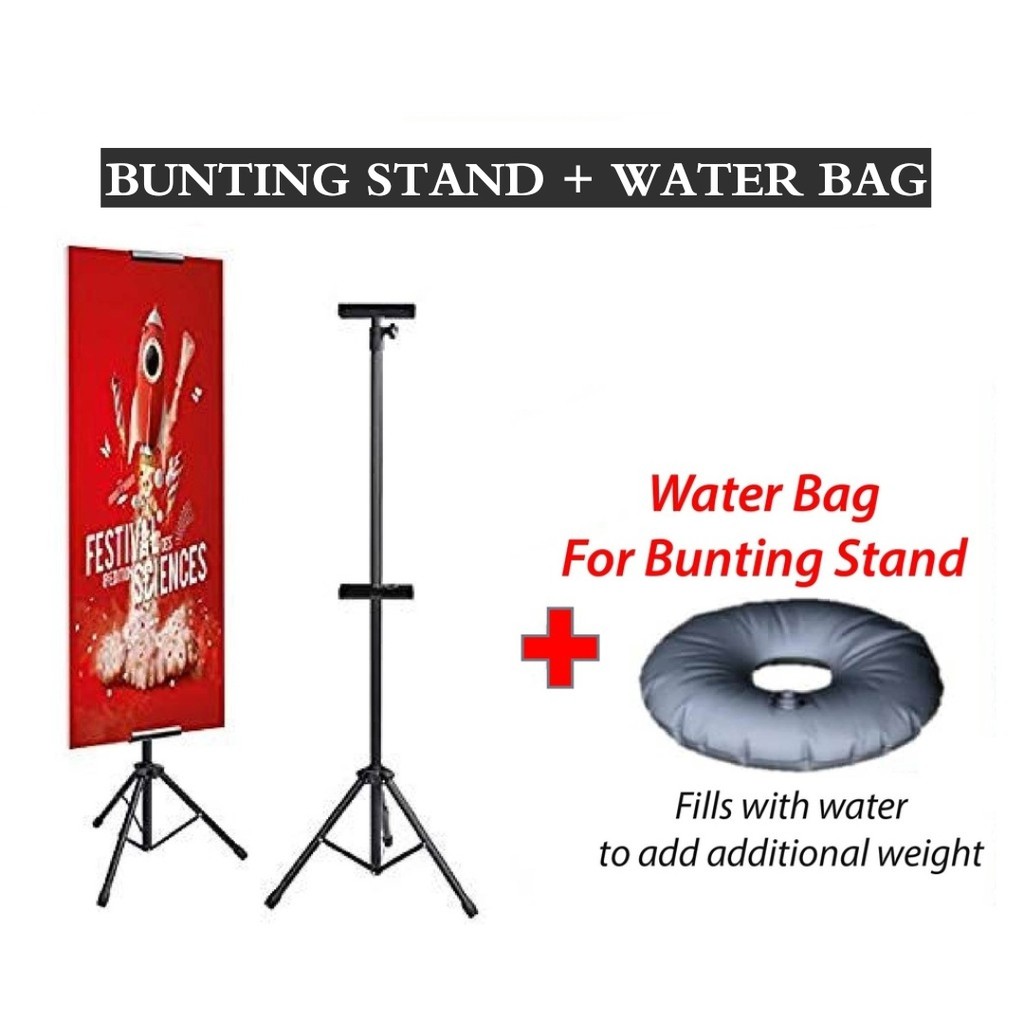 Msia Ready Stock🔥Bunting Tripod Stand Double Sided Portable Adjustable ...