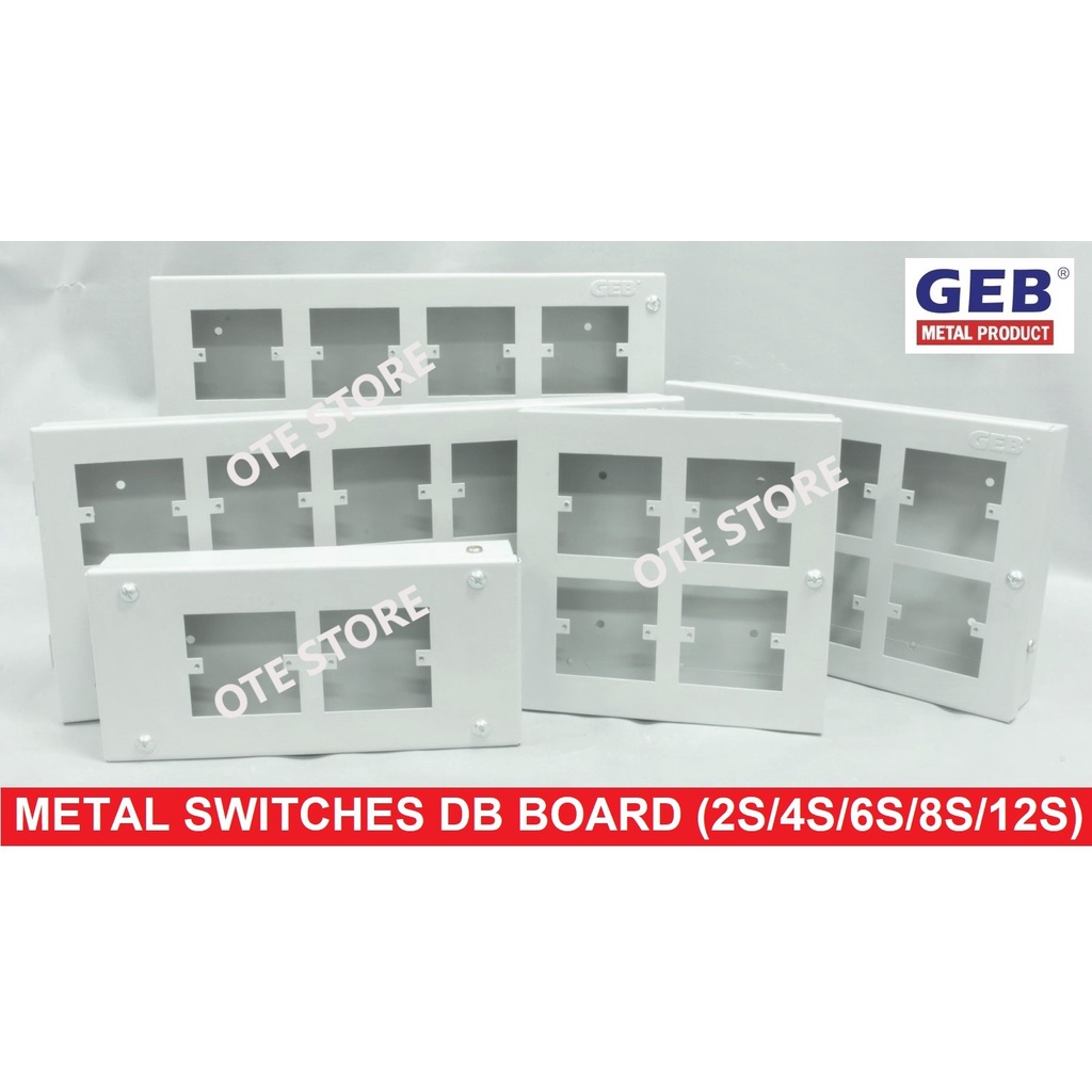GEB SWITCHES METAL BOARD (2S / 4S / 6S / 8S / 12S) | Shopee Malaysia
