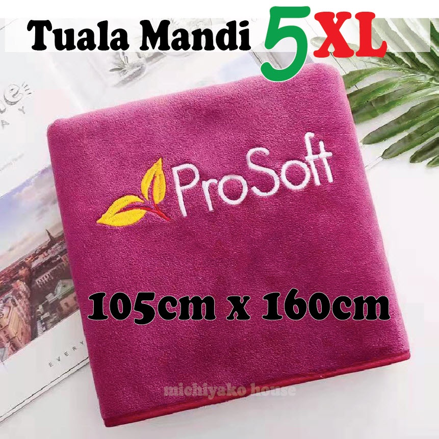 King Size Bath Towel 105cmX160cm Tuala Mandi Dewasa Besar Tebal Serap Air Home Towels Prosoft ...