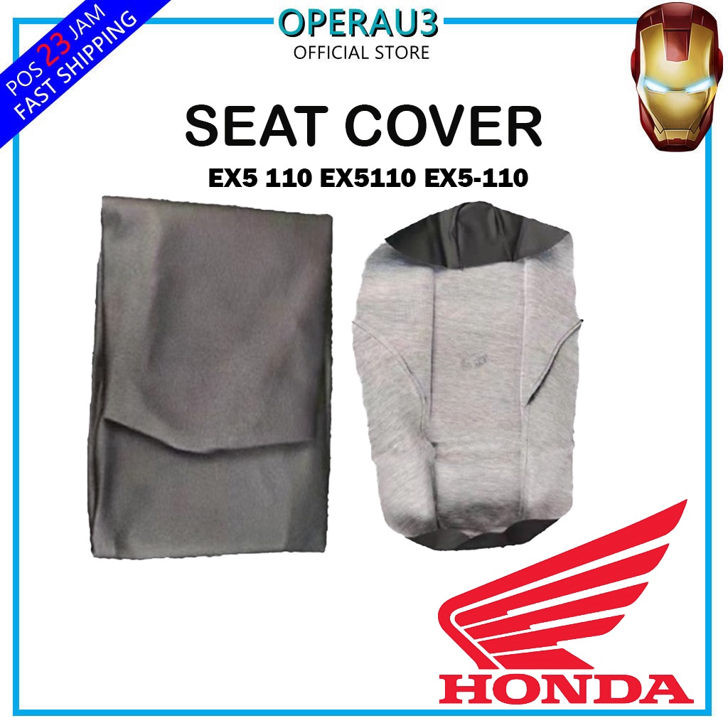 HONDA EX5 110 EX5110 EX5-110 NEW Seat Cover Replacement Black Licin Black Kasar SARUNG KUSYEN ...
