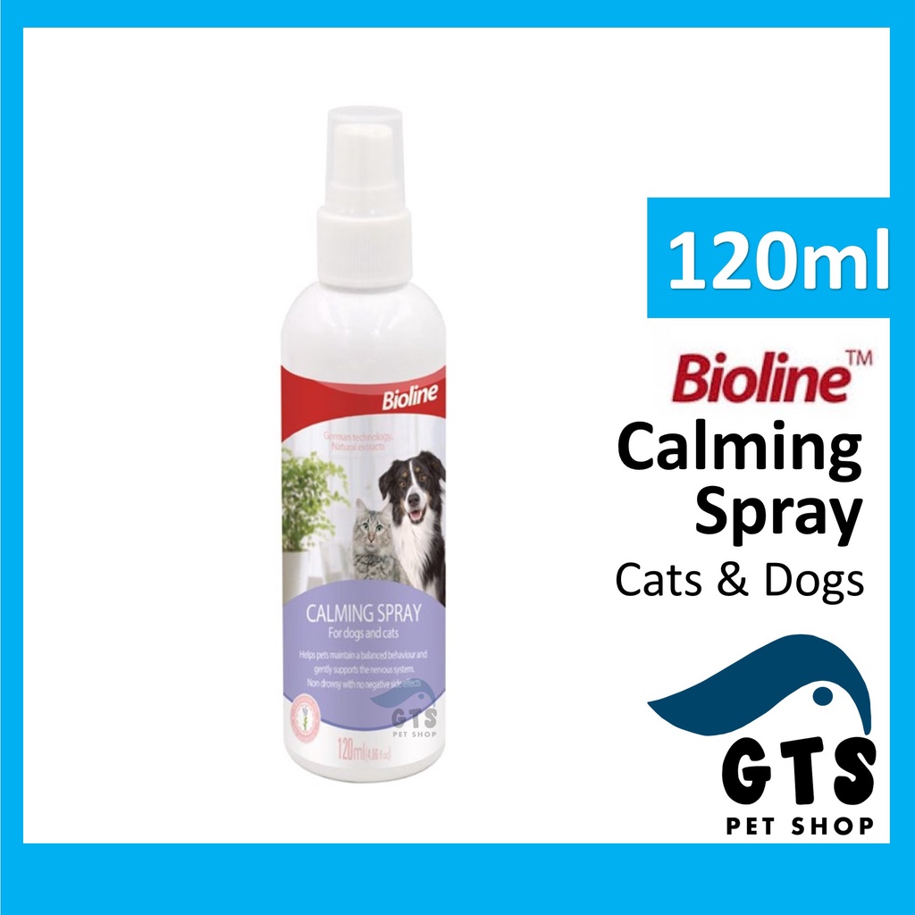 Bioline Pet Calming Spray (120ml) For Cats & Dogs Destress Spray Pet ...