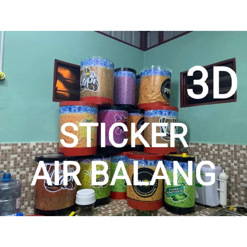 STICKER BALANG AIR 3D / PELEKAT BALANG AIR | Shopee Malaysia