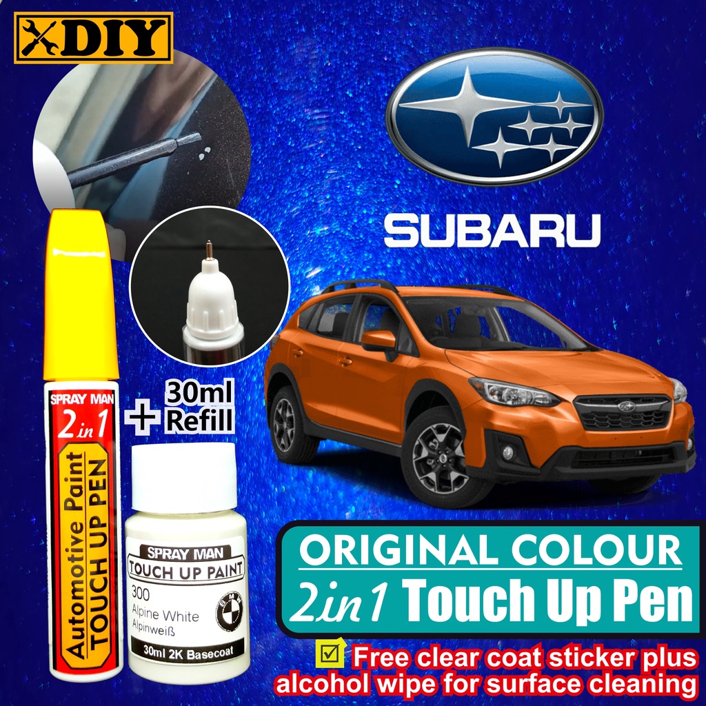 Subaru 2in1 Touch Up Pen Original Colour Automotive Paint | Shopee Malaysia
