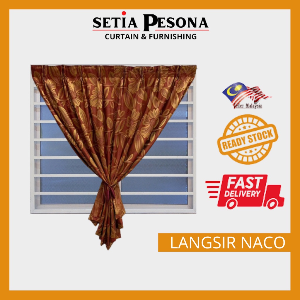 P18 Ready Made Curtain!!! (Langsir Rumah Kampung ) Siap Jahit Langsir ...