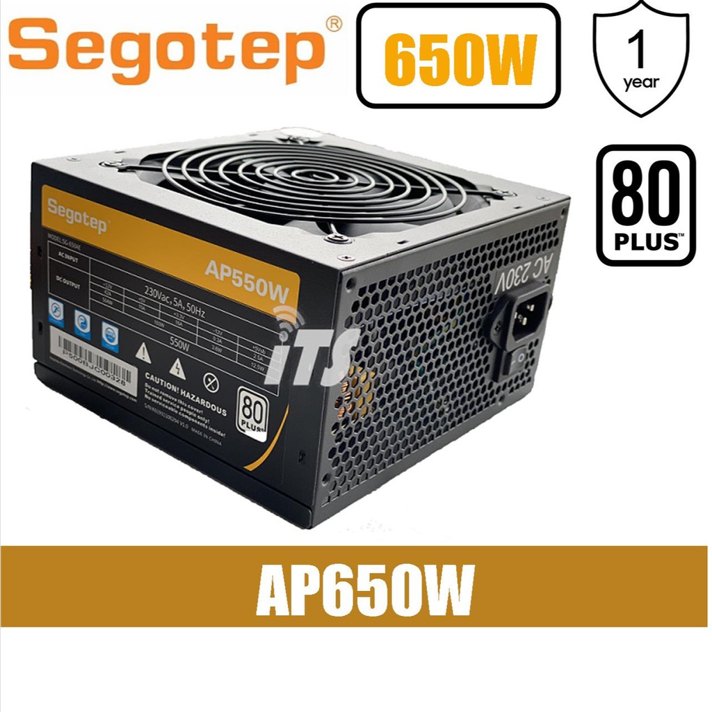 Segotep AP550W/AP650W 80 Plus ATX Power Supply (550W / 650W) | Shopee ...