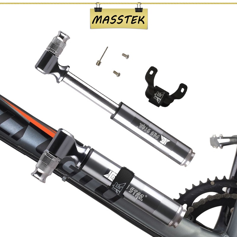 MASSTEK Mini Bicycle Pump Pam Tangan Aluminium Alloy Cycling Hand ...