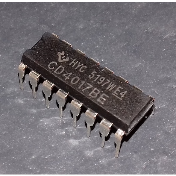 (2061) CD4017 CD4017BE HCF4017 MN4017 4017 DIP-16 | Shopee Malaysia
