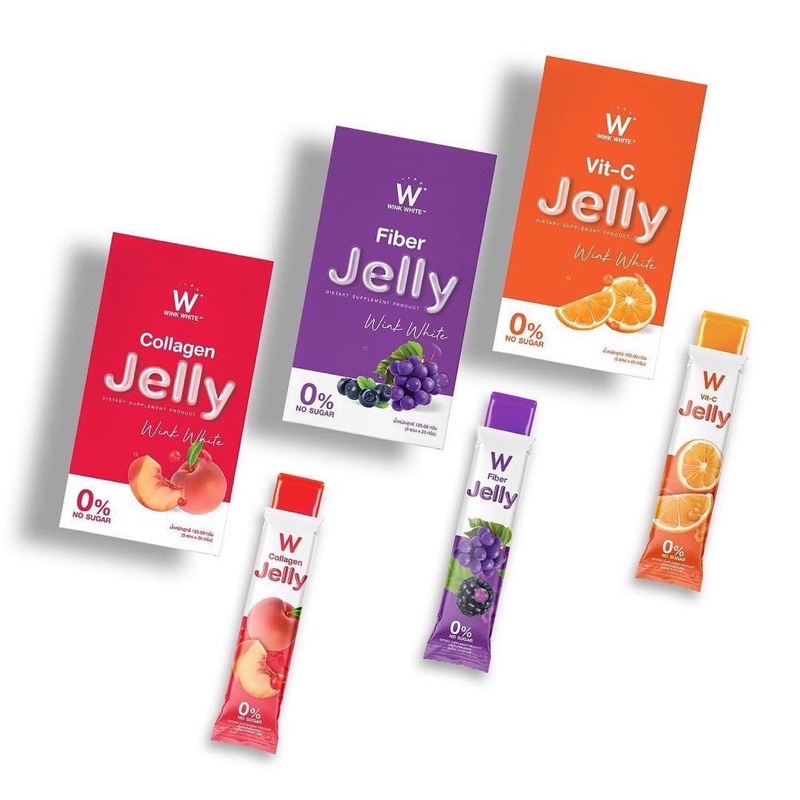 W Fiber Jelly Gel (3 Formulas To Choose From 1 Box Contains 5 Sachets ...