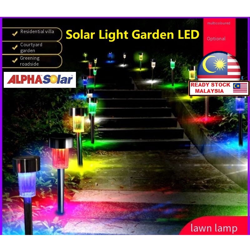 💡 New Stock 💡 Solar Colorful Led Solar Tube Lawn Ground Lighting ...