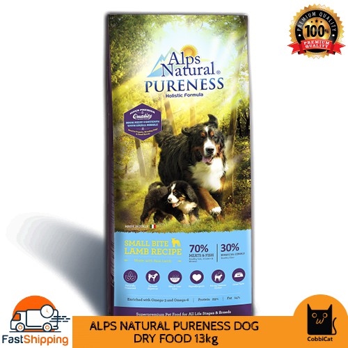 ALPS NATURAL PURENESS DOG 13kg DRY FOOD (Salmon,Lamb,Turkey,Pork ...