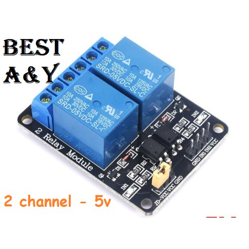 5v 2 channel Relay Module OPTOCOUPLER 10A 250VAC 10A 30VDC Arduino ...