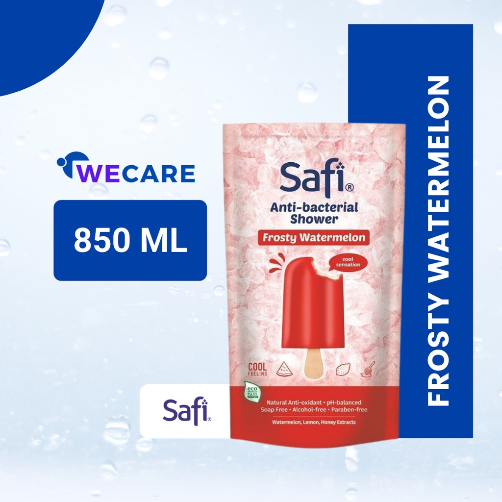 Safi Anti Bacterial Fruit Shower Cream Refill Pack (750g) - 6 Variants | We Care | Shopee Malaysia