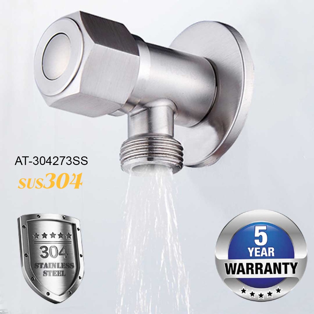ATTOCCO SUS 304 STAINLESS STEEL ANGLE VALVE KITCHEN BATHRROM QUARTER ...
