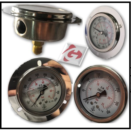 [Gauge] Germany Mariner Oil Filled Pressure Gauge With Diameter 2"1/2 ...