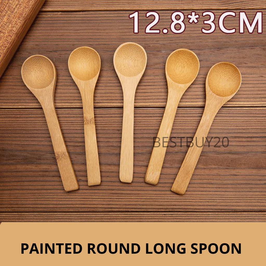 Sudu Kayu Rempah Wood Condiment Scoop Small Wooden Salt Spoon Mini ...
