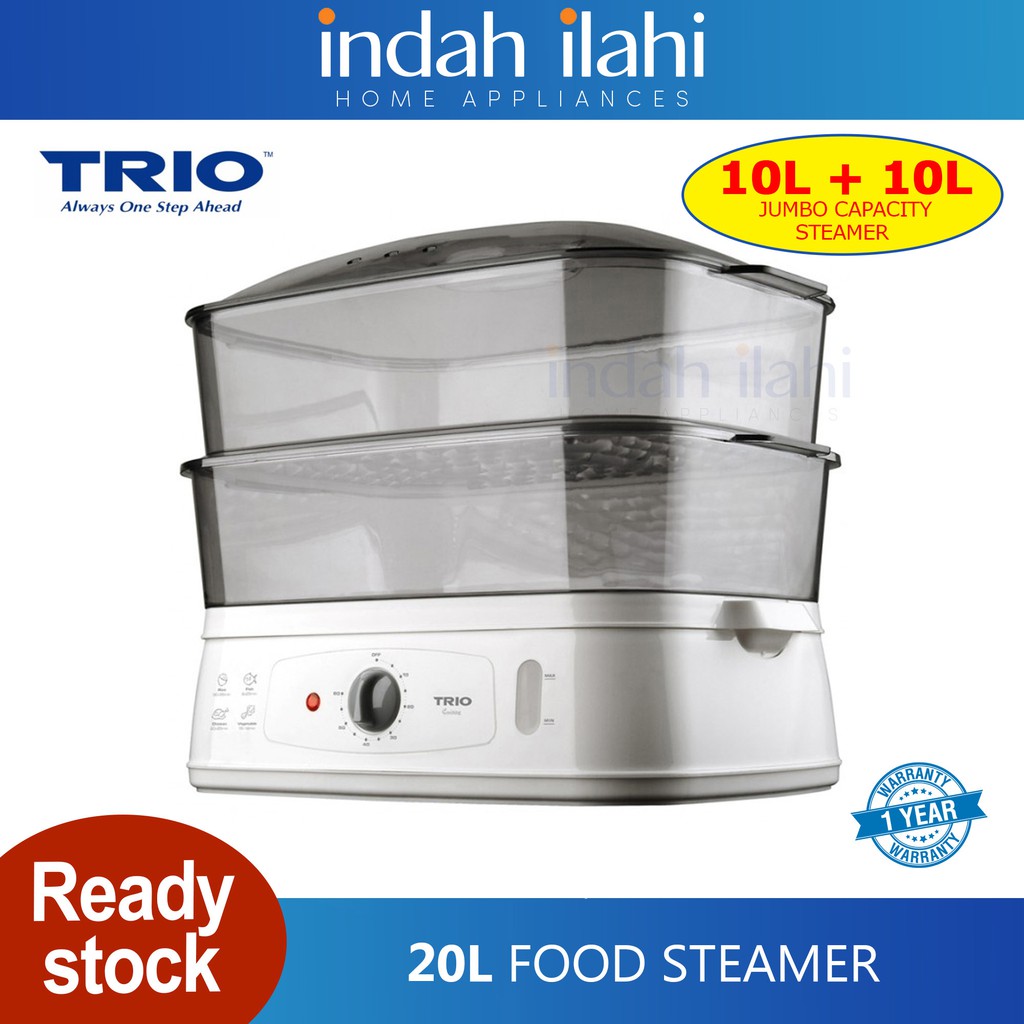 Trio Pengukus Makanan Food Steamer 2 Tier 20L TFS18 TFS-18 Pengukus ...