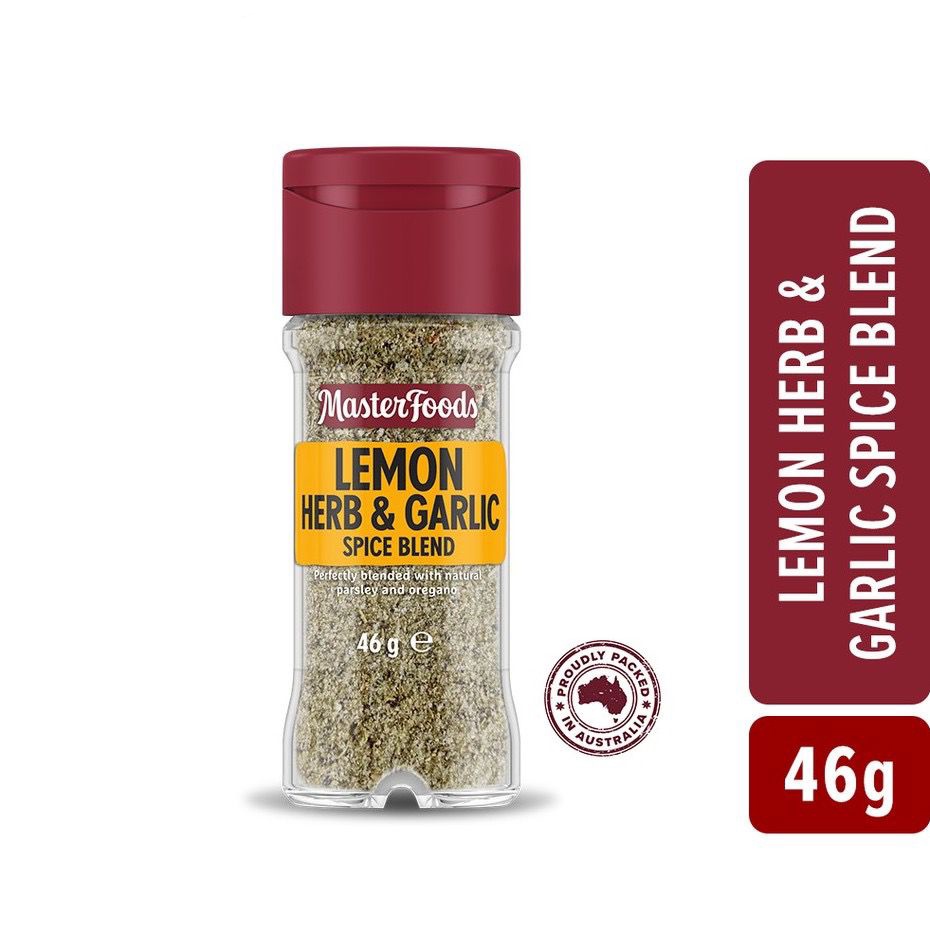 MasterFoods Lemon Herb & Garlic Seasoning (46g) - Herbs & Spices ...
