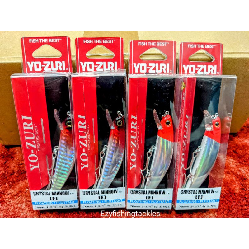 Yozuri Crystal Minnow 70F/70S Floating Lure (Original) | Shopee Malaysia
