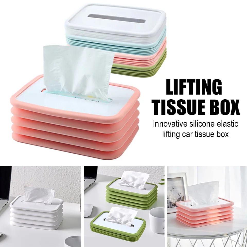 Lifting TISSUE BOX SILICONE ELESTIC TISSUE BOX | Shopee Malaysia