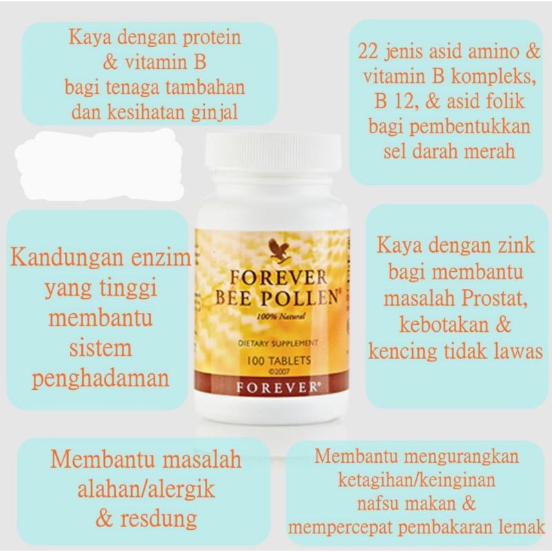 Forever BEE POLLEN PLUS Original Forever Living (READY STOCK) | Shopee ...