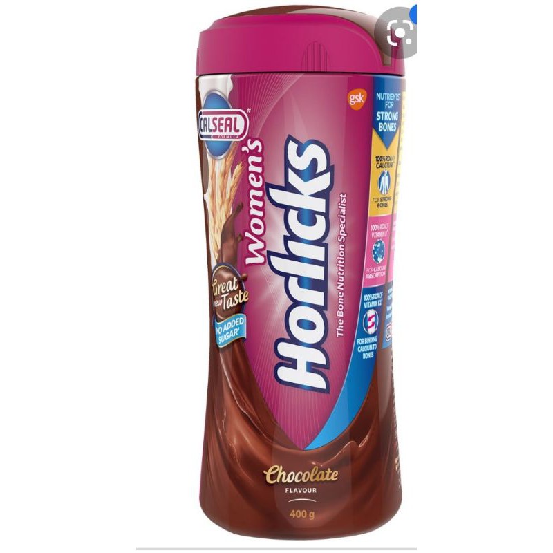 Women's Horlicks Health and Nutrition Drink 400gm Jar(Chocolate Flavour ...