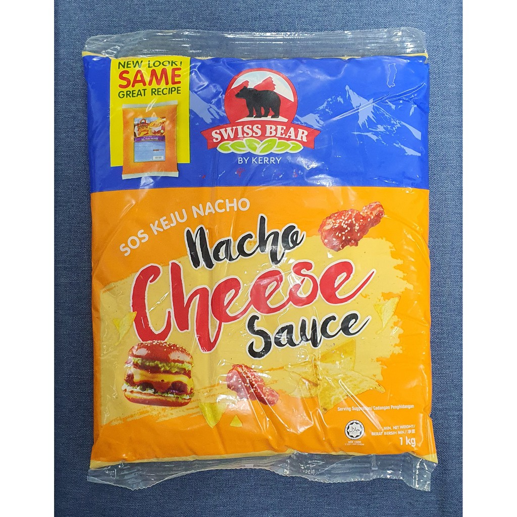 SWISS BEAR Nacho Cheese Sauce Sos Keju 1Kg HALAL KFC Cheese Viral ...