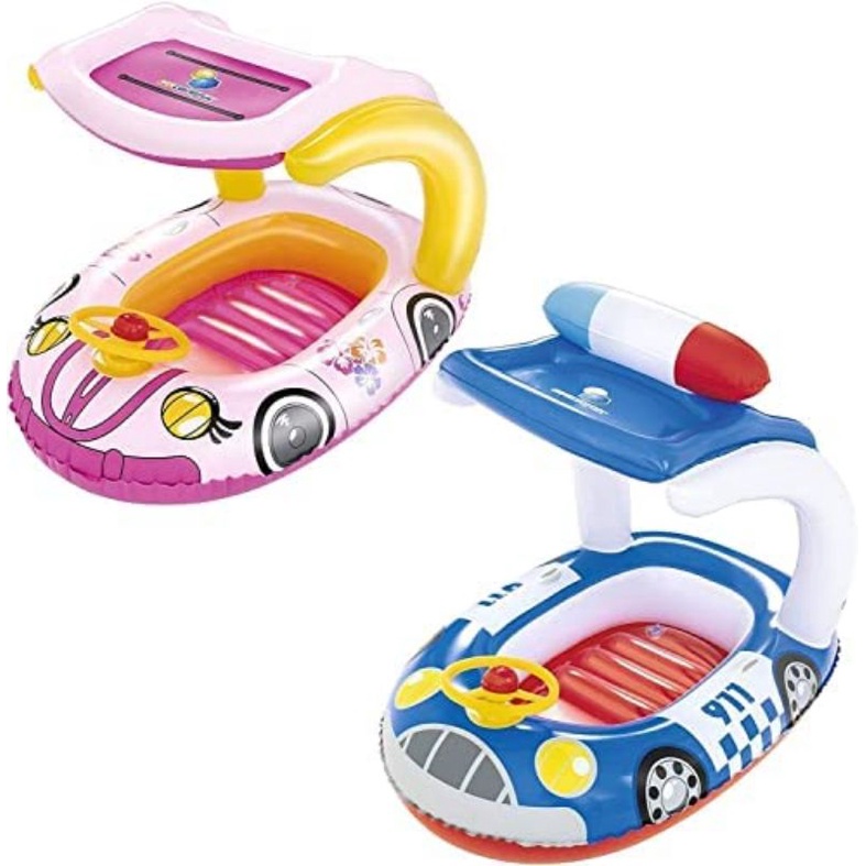 Bestway 34103 UV Care Car-Shaped Inflatable Boat floater float 98x66cm ...