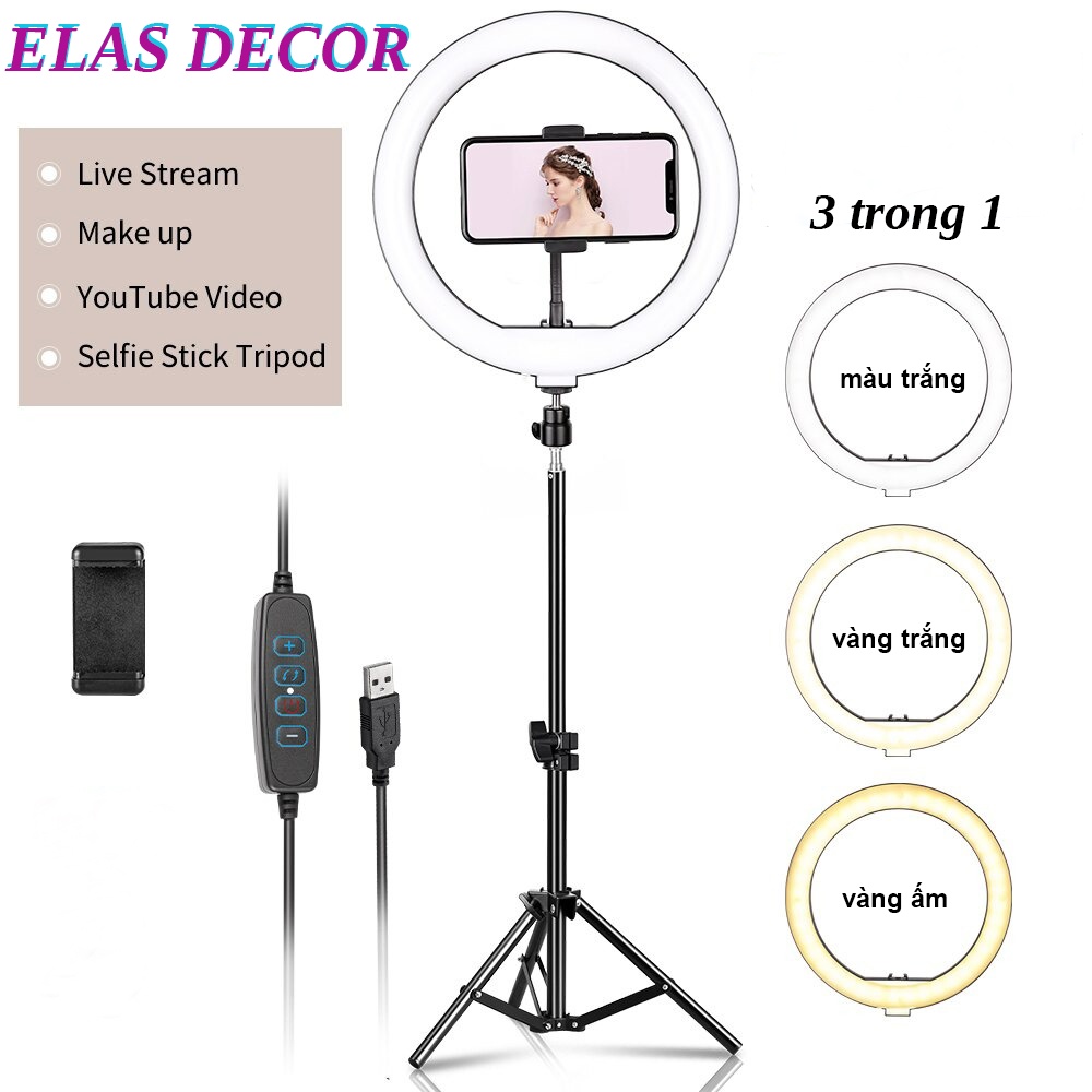 Livestream Led Video Light 26,30,33 cm with stand | Shopee Malaysia