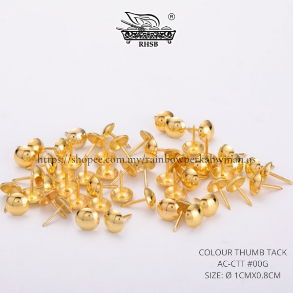 50PCS STEEL THUMB TACK / PUSH PINS / PAKU TEKAN / PIN OFFICE / PAKU ...